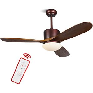 6 Best Natural Wood Ceiling Fans For Indoors & Outdoors (Damp Rated)